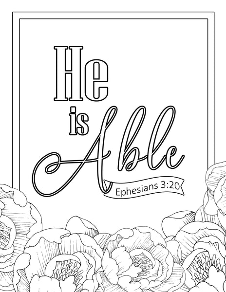 ephesians 5 20 coloring page
